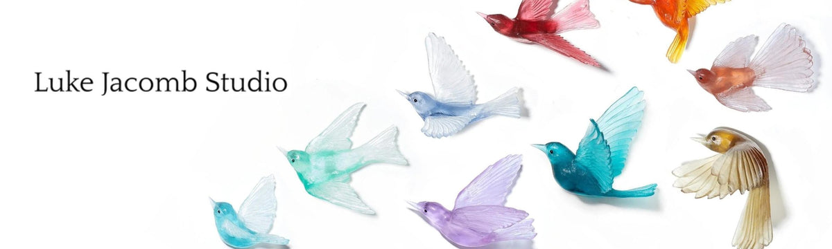 Shop Luke Jacomb Studio Cast Glass Birds |Mooch NZ