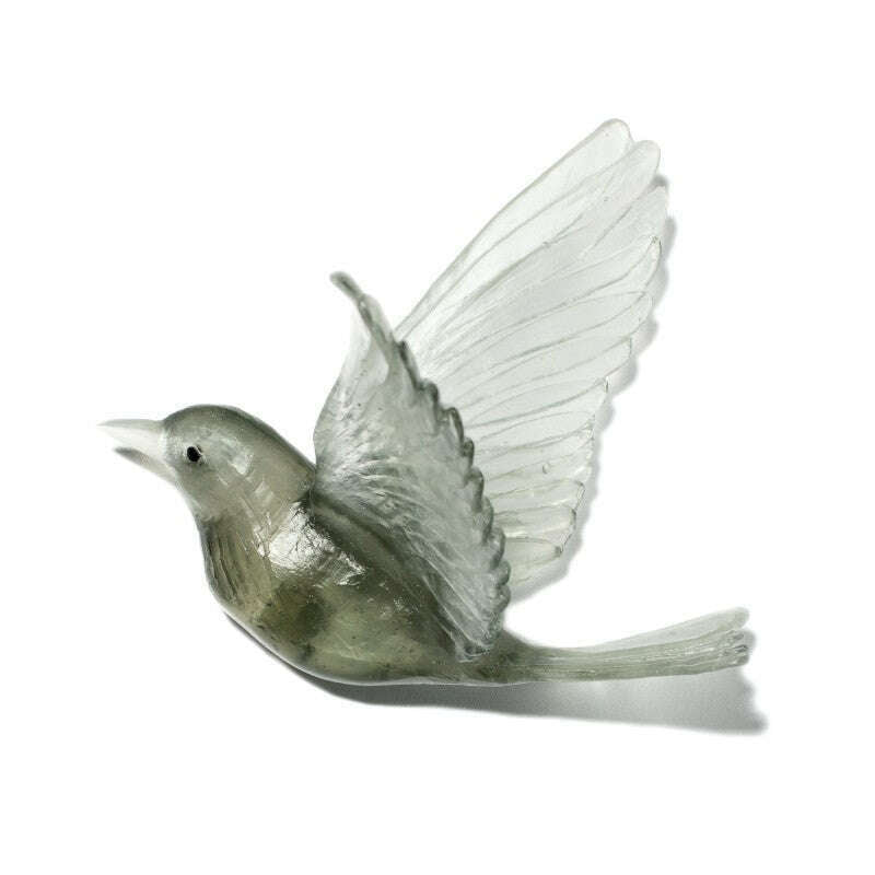 Luke Jacomb Studio Cast Glass Bird Hihi/Stitchbird – Mooch