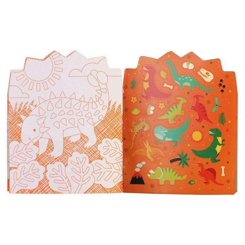 Colouring Book with Stickers Dinosaurs – Mooch